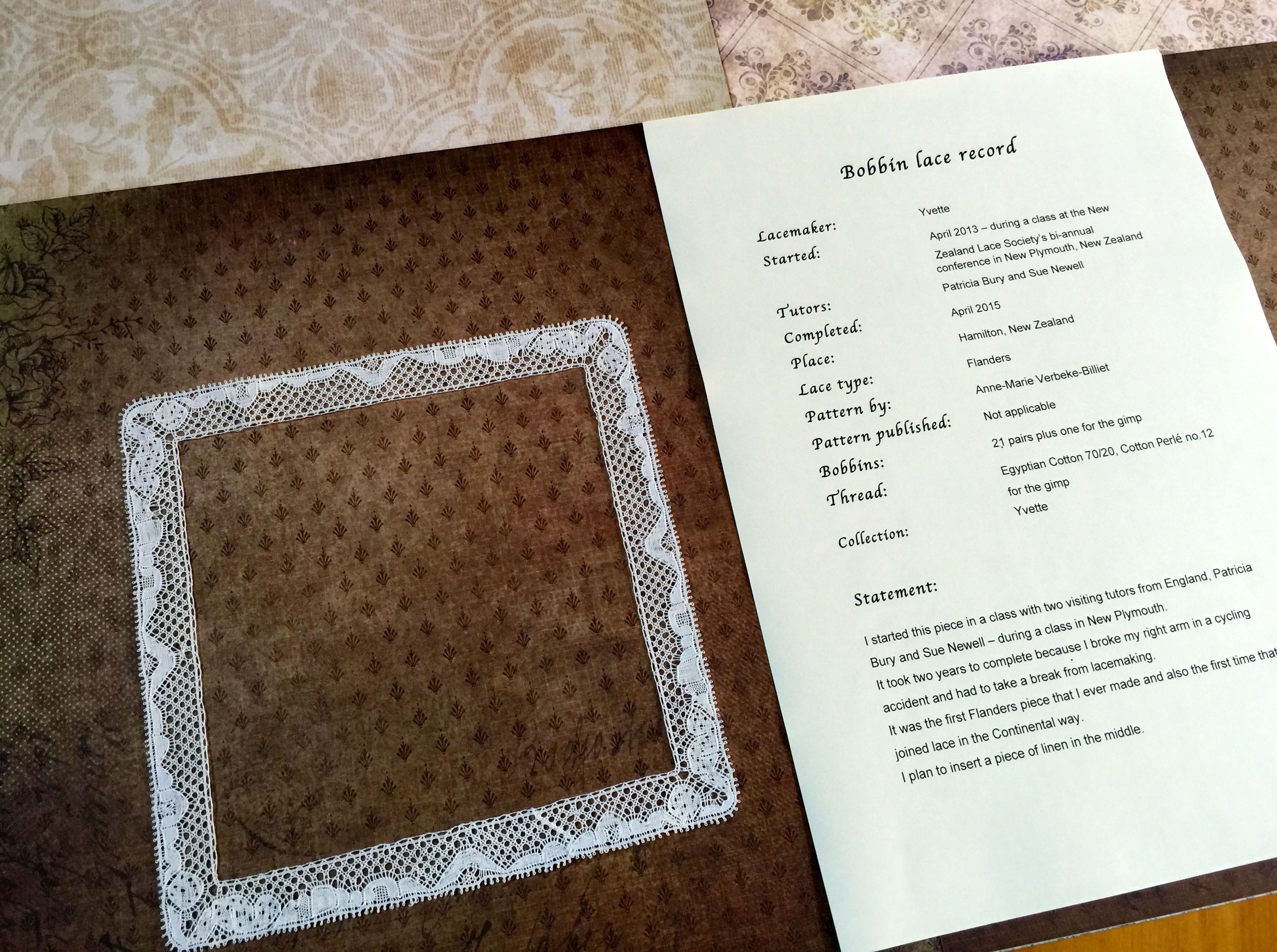 Ways to document lacemaking – Letslace